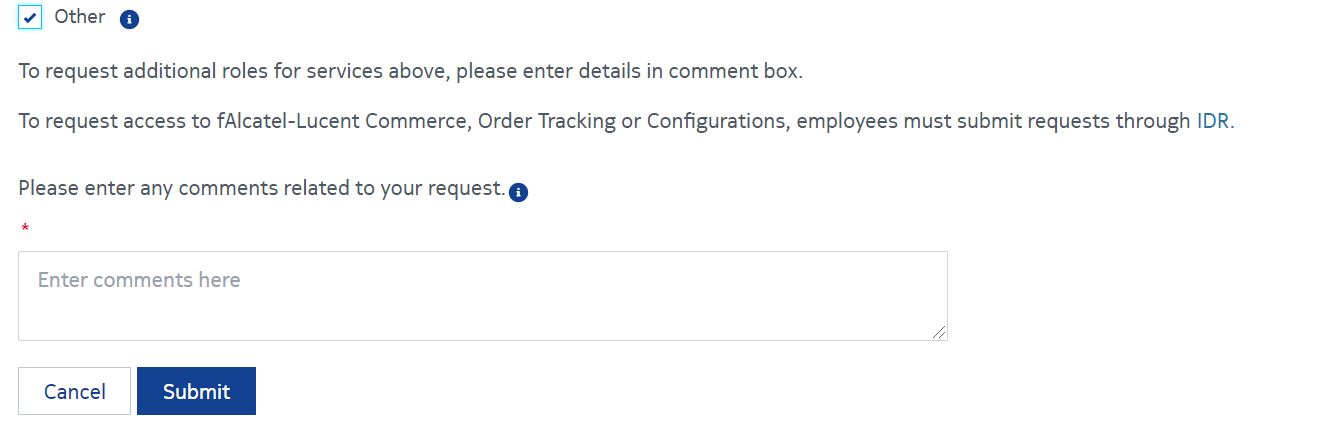 Requesting access to resources