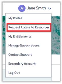 Requesting access to resources